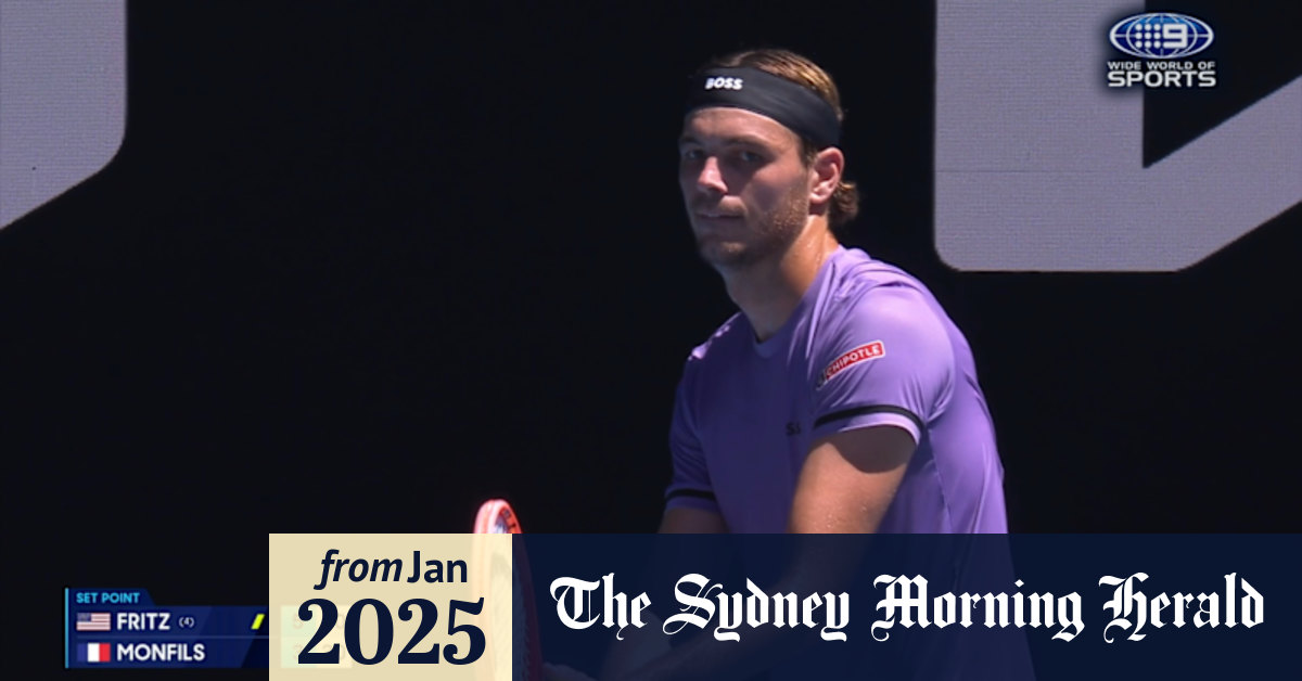 Video: Australian Open Highlights: Taylor Fritz v Gael Monfils